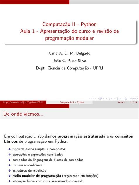 Apresentação Python Pdf Python Linguagem De Programação