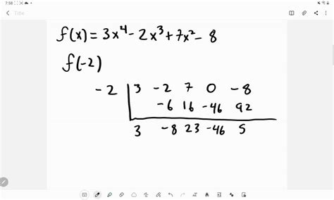 ⏩solvedfind The Following Values By Using Synthetic Division Check