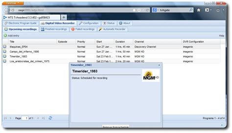 [tutorial] pvr usando tvheadend raspberry pi forums