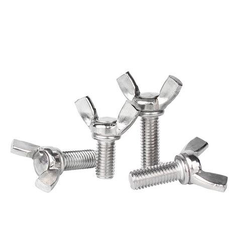 Flügelschrauben Vollgewinde Flügelschraube Edelstahl V2a V4a M3 M4 M5 M6 M8 M10 Ebayde