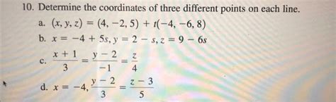 Solved Determine The Coordinates Of Three Different Chegg