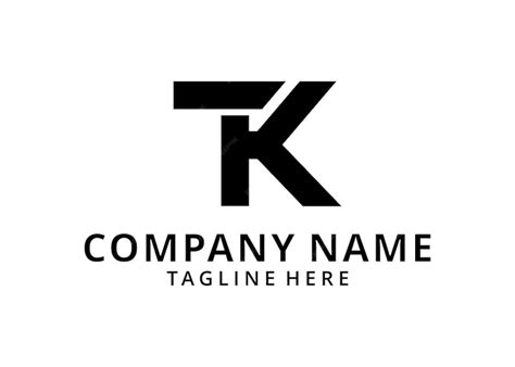 Premium Vector Initial Simple Abstract Tk Monogram Logo Flat