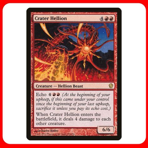Mtg Crater Hellion C13 Red Rare Normal Eng การ์ดเมจิค