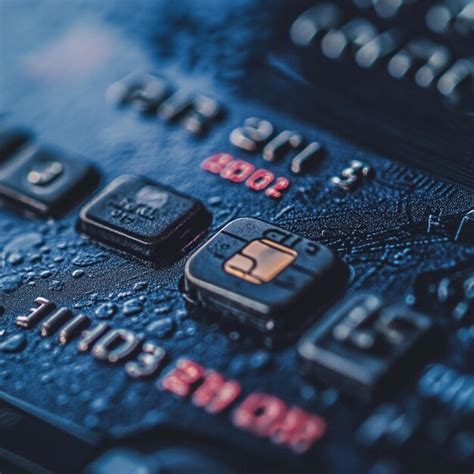 A Closeup Of A Credit Card With Its Security Features Highlighted Such As The CVV Code Premium