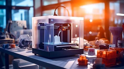 Industrial 3d Printer Creating Intricate Prototypes Layer By Layer