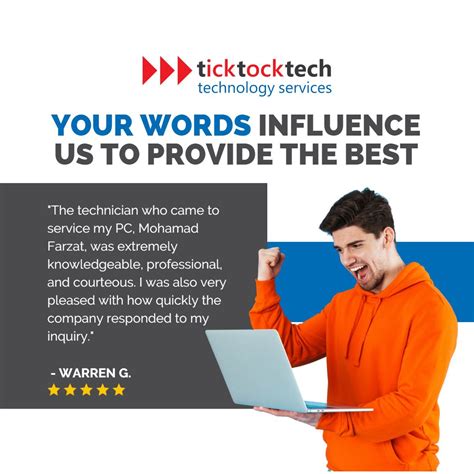 Ticktocktech On Linkedin Ticktocktech Customerfeedback Computerrepair Samedayrepair