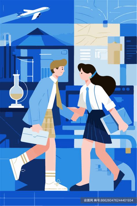 卡通科学家人物插画ai下载编号866260476244401934 设图网