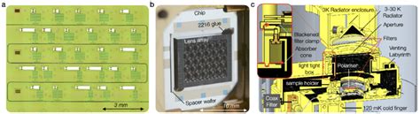 Detector Chip And Experimental Setup A A Microscope Image Of The