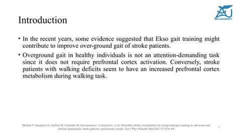Exoskeleton Assisted Gait In Chronic Stroke An Emg And Functional Near