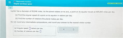 solved trigonometric functions angular and linear