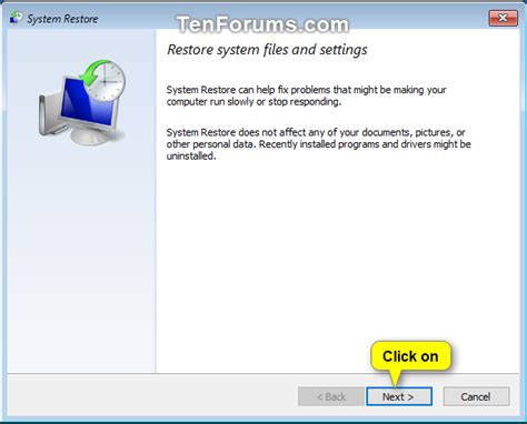 Undo A System Restore In Windows 10 Tutorials