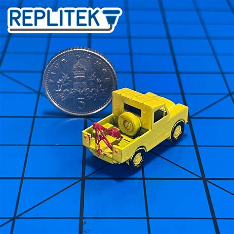 N Gauge Land Rover Series 1 Recovery Truck Yellow Replitek