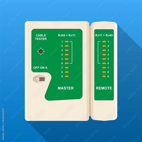 Lan Network Cable Tester Equipment Device Measure Connect Conductive Wiring Port Hub Detect