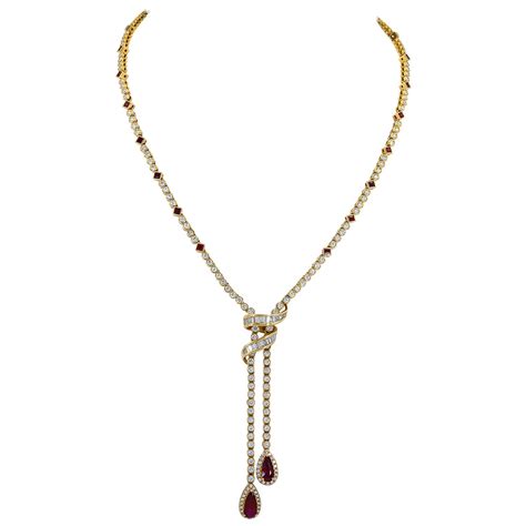 Gorgeous Ruby Tassel Necklace For Sale At 1stdibs
