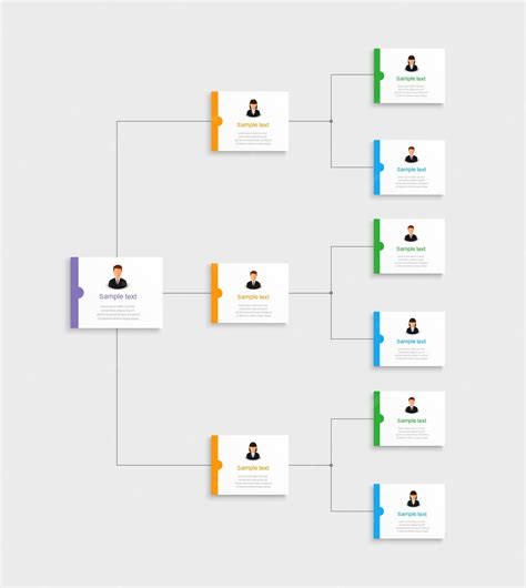 Premium Vector Corporate Organizational Chart Infographic