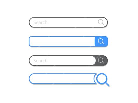 premium vector search bar icons blank search bar icon for the