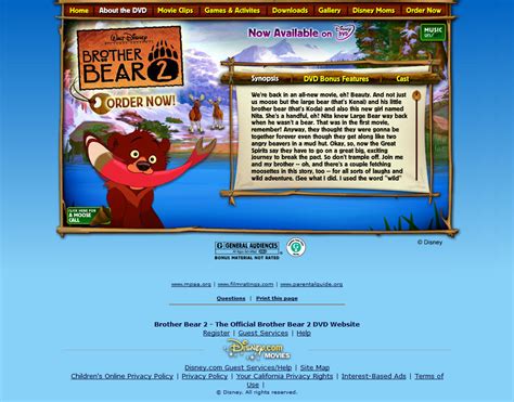 Brother Bear 2 In 2006 Web Design Museum
