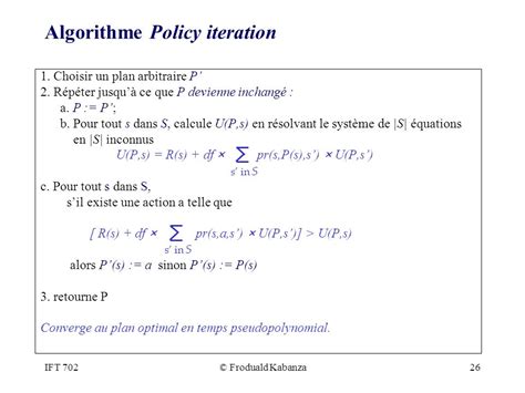 Ift 702 Planification En Intelligence Artificielle Planification Avec