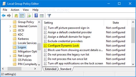 How To Enable Or Disable Dynamic Lock In Windows Password Recovery