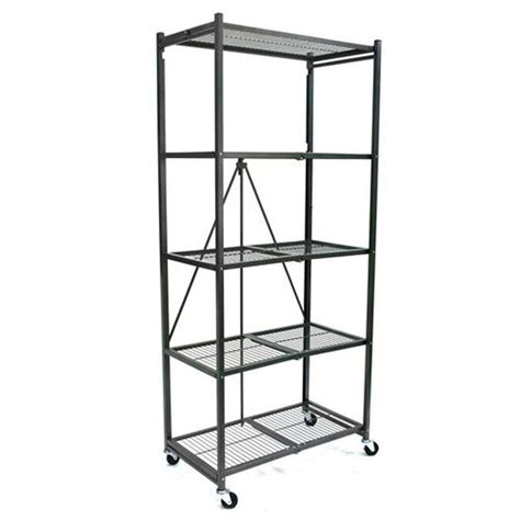 Origami 36 In D X 36 In W X 18 In H 5 Tier Metal Freestanding Shelving