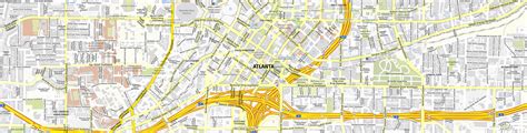 Atlanta City Map With Highways Quad Lanta Mapping Atlanta