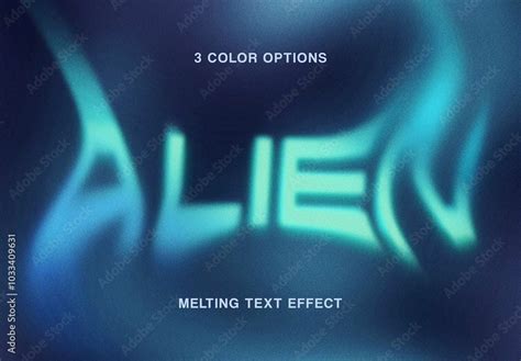 Mystery Alien Text Effect Mockup Stock Template Adobe Stock