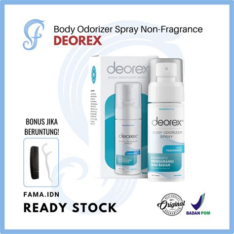 Jual Deorex Body Odorizer Deodorant Spray Non Fragrance Shopee Indonesia