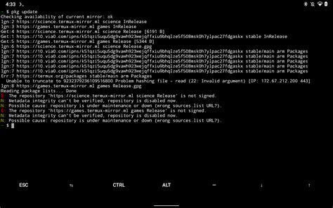 Can T Update Repositories Or Install Anything R Termux