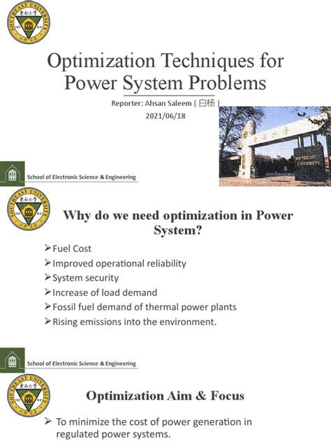 Optimization Techniques For Power System Problems Pdf Artificial Neural Network