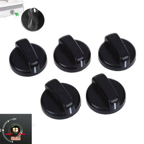 Burnnell Plastic Black Universal Control Replacement General Cooker Knob Range Oven Knob Stove