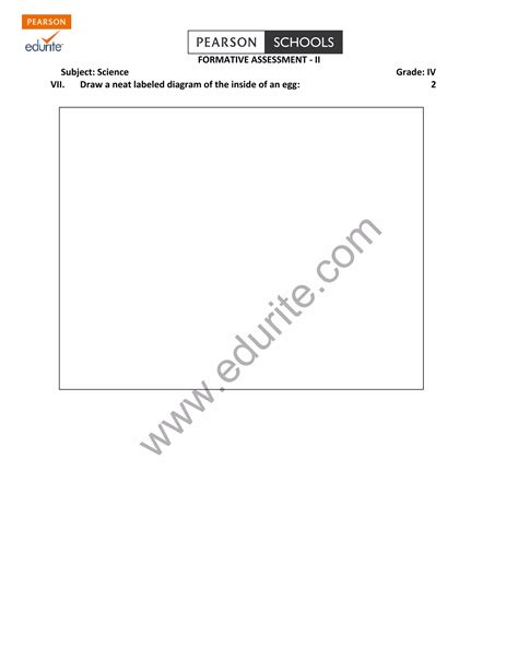 Class 4 Cbse Science Question Paper Fa 2 Pdf Science