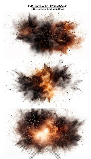 Premium Psd Magic Explosion Game Bomb Boom Effect With Colorful Clouds