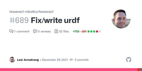Fixwrite Urdf By Levi Armstrong · Pull Request 689 · Tesseract
