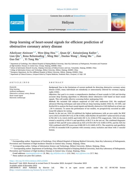 pdf deep learning of heart sound signals for efficient prediction of