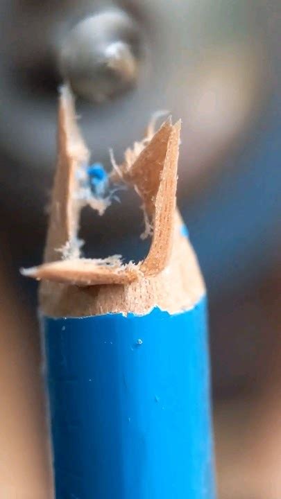 drilling a pencil close up shorts asmr experiment satisfying macro