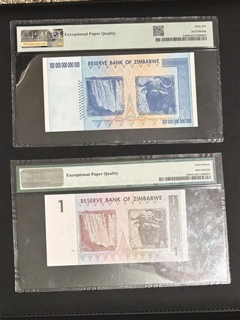 2008 Zimbabwe 100 Trillion Dollar Hyper Inflation Note Pmg 66 Plus 2007