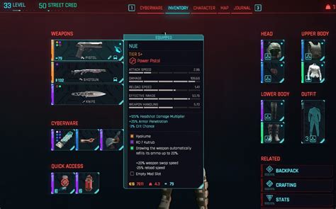 Non Iconic Weapons Automatically Upgraded To Tier 5 Rcyberpunkgame