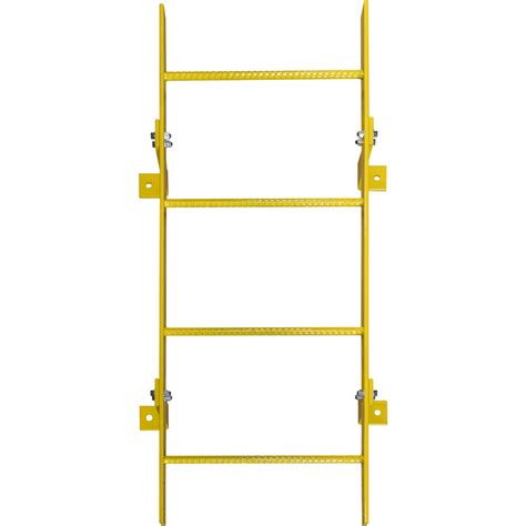 Tri Arc 8 Rung Yellow Steel Fixed Safety Ladder Wlfs0108 Y