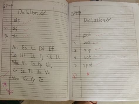 Grade 1 Podar International School Gandhinagar Work Done In English Notebook For Class 1 D