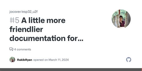 A Little More Friendlier Documentation For Casual People Would Be Nice