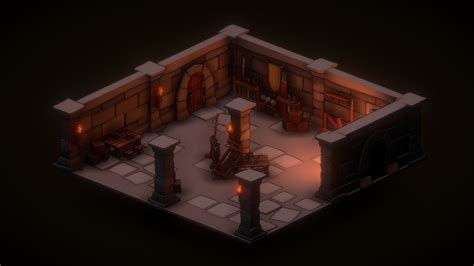 Dungeon 3d Model Render In Blender 3d Model 56 Off