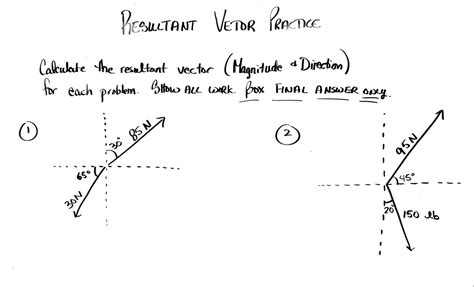 resultant vector practice resultant vetor practice calculate the
