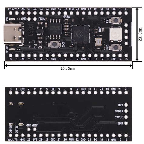 Pi Pico Raspberry Development TYPE C High Performance Microcontroller Board Mbit M MB