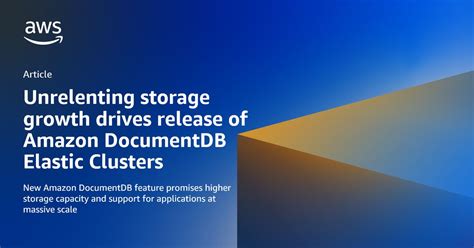 Aws Databases And Analytics On Linkedin Aws Amazondocumentdb Aws