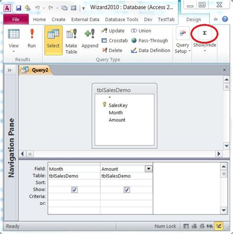 Access Wizard A Hidden Jewel Totals In Queries