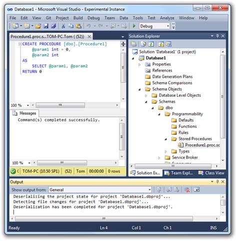 C Vs2010 Extension For Database Projects Stack Overflow
