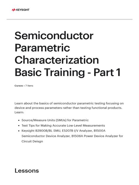 Semiconductor Parametric Testing Basics Pdf Computer Engineering