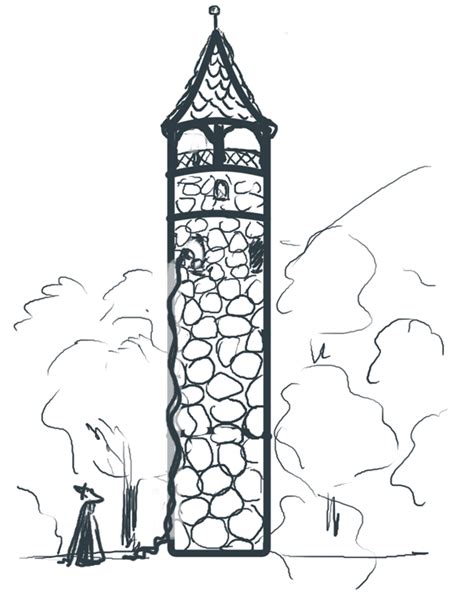 Rapunzel Tower Drawing At Paintingvalley Com Explore Collection Of