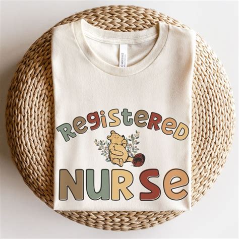 Winnie The Pooh Nurse Tshirt Etsy