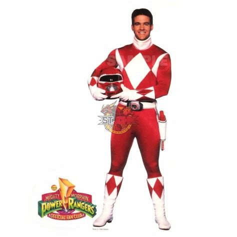 Mighty Morphin Red Power Ranger Print Austin St John St John